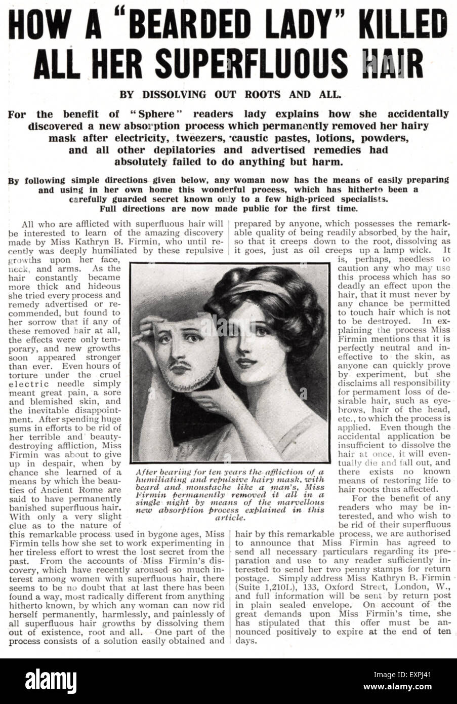 Bearded lady hi-res stock photography and images - Alamy