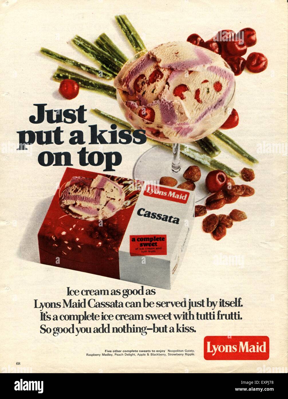 Lyons maid ice cream advert hi-res stock photography and images - Alamy