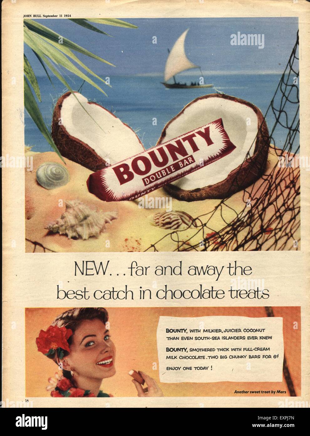 Bounty chocolate advert hi-res stock photography and images - Alamy