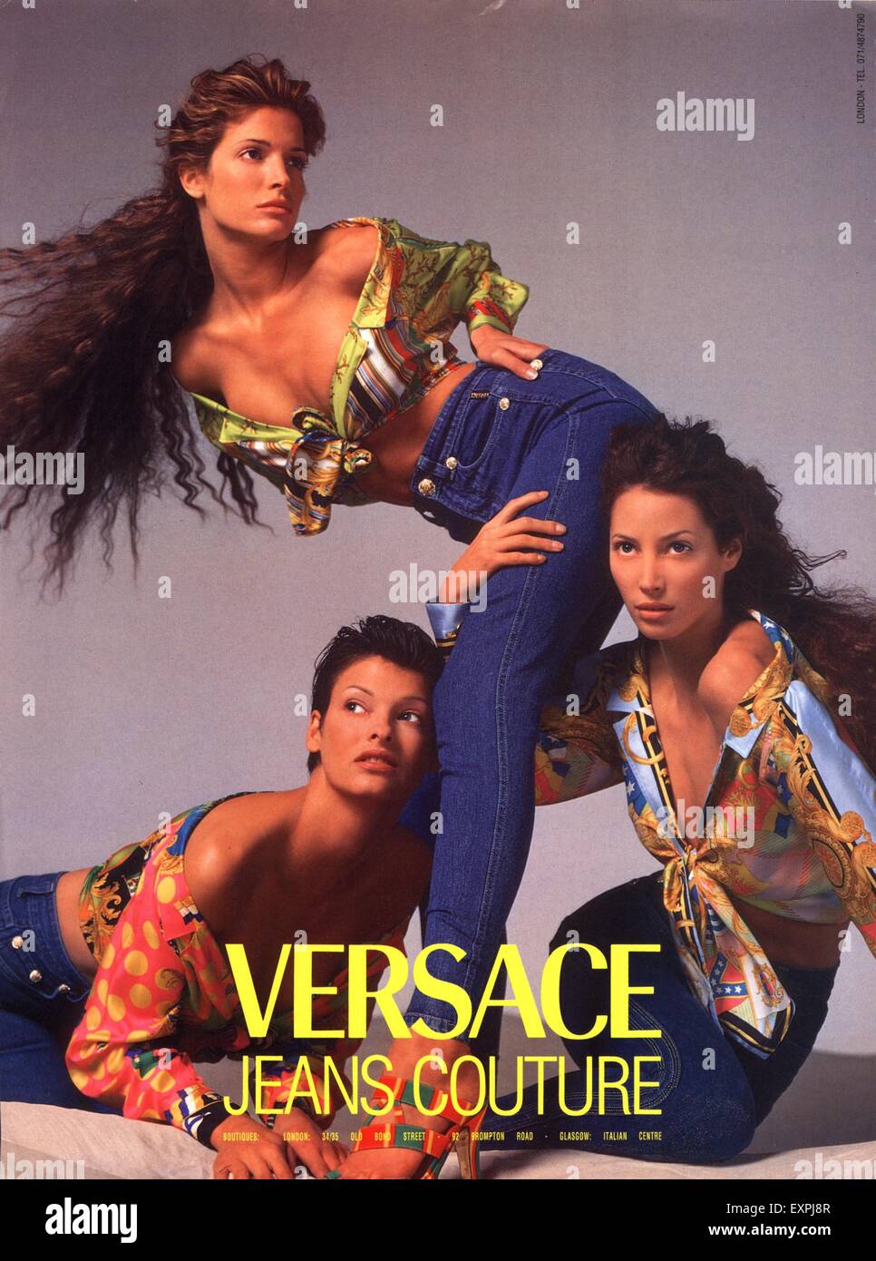 2000s UK Versace Magazine Advert Stock Photo - Alamy