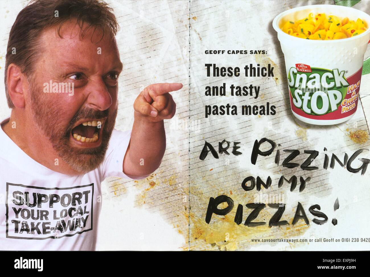 2000s UK Snacks Stop Magazine Advert Stock Photo - Alamy