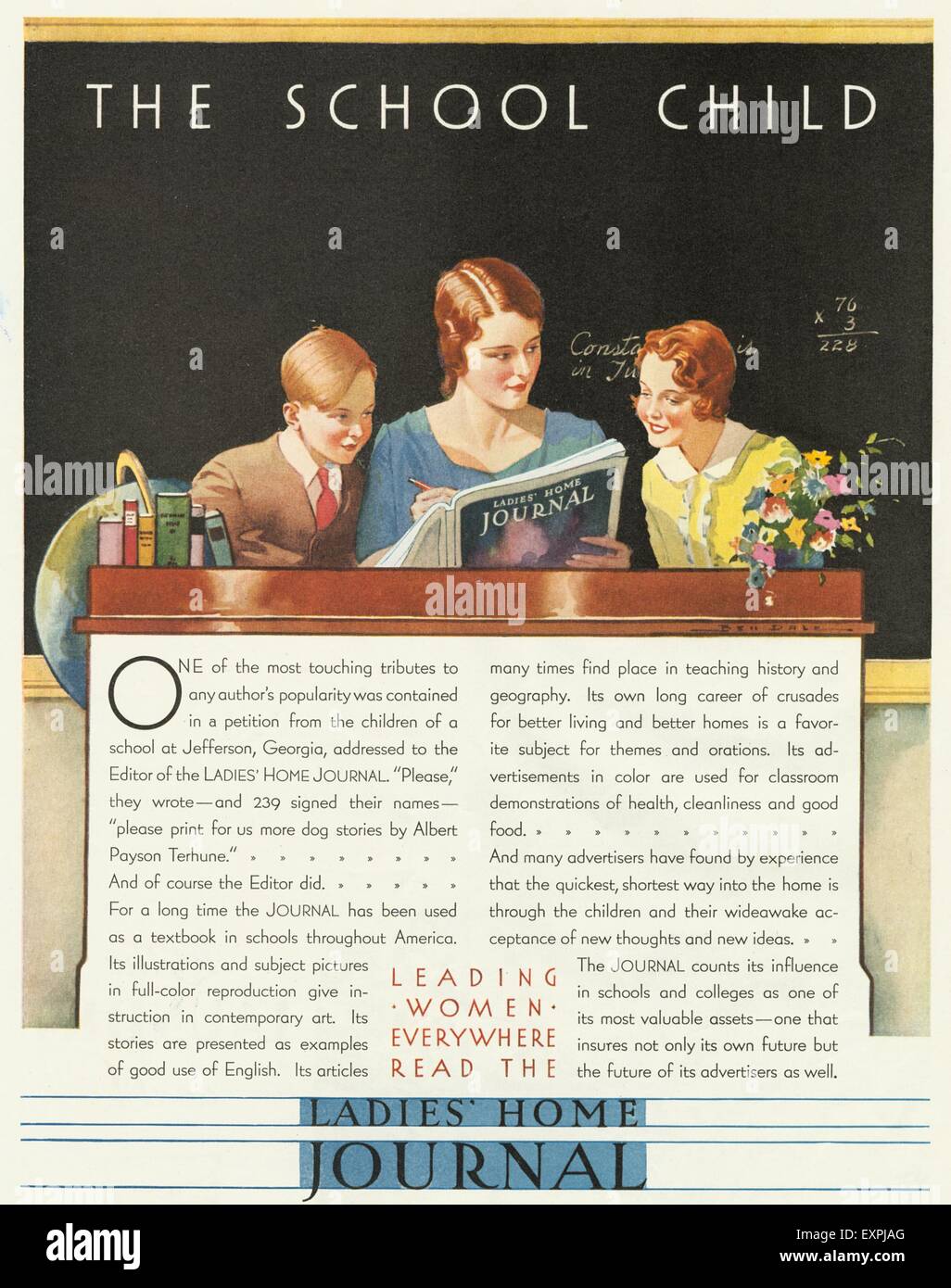 1930s USA Ladies Home Journal Magazine Advert Stock Photo - Alamy
