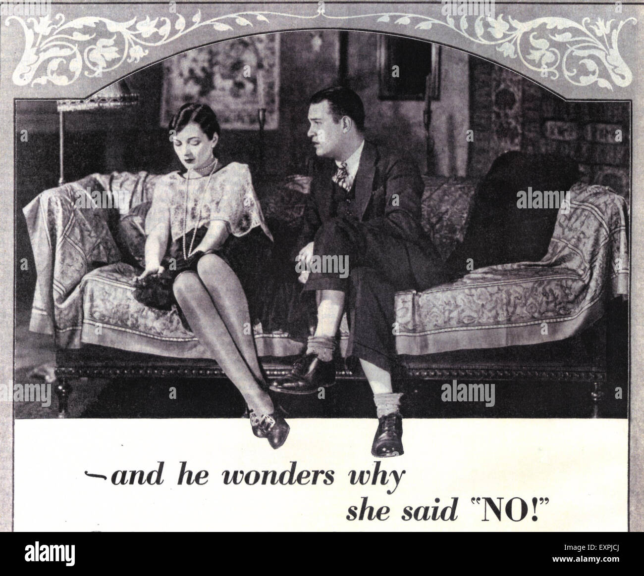 1930s USA Socks Suspenders Magazine Advert Stock Photo - Alamy