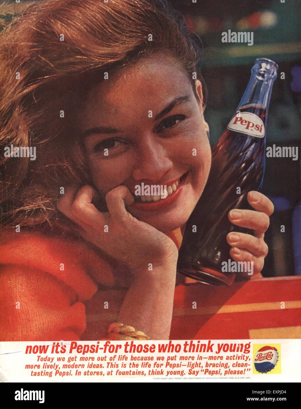 1970s USA Pepsi Magazine Advert Stock Photo - Alamy