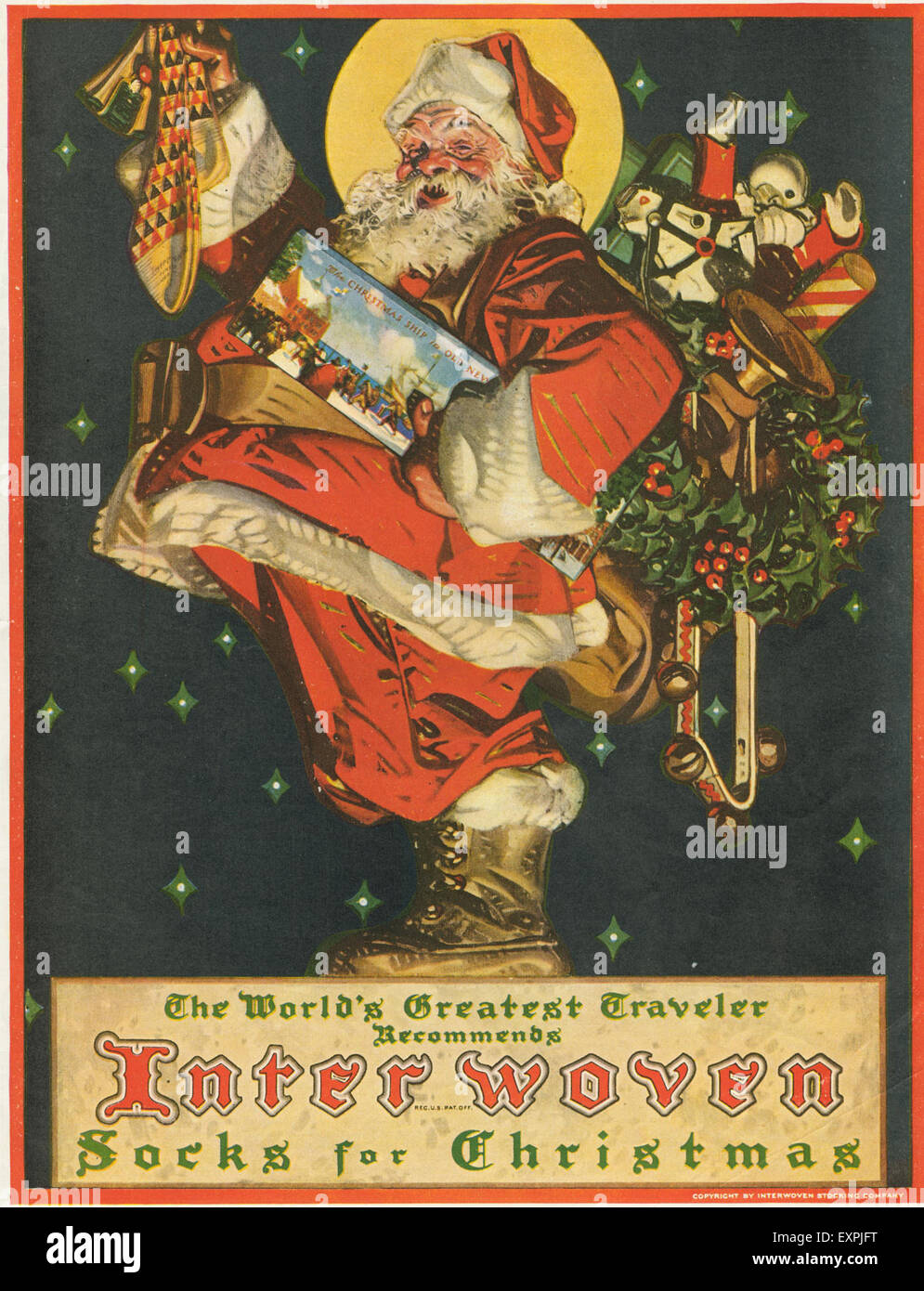 1920s USA Christmas Magazine Advert Stock Photo - Alamy