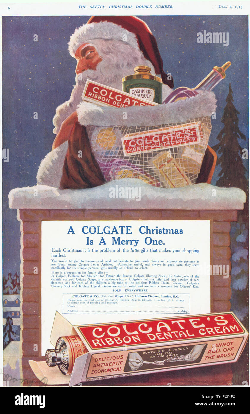 1920s UK Colgate's Magazine Advert Stock Photo - Alamy