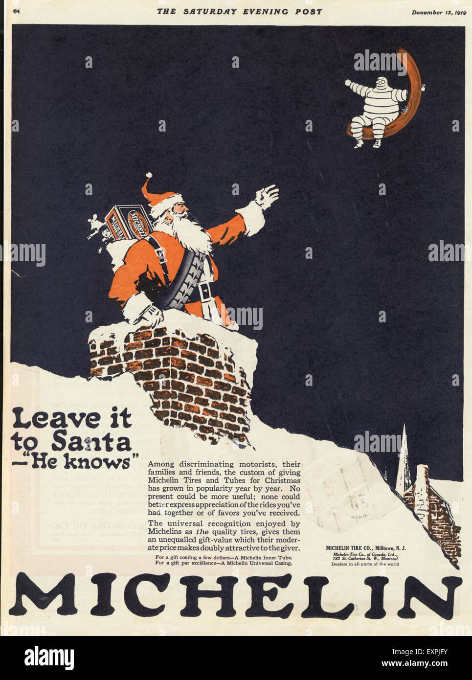 1910s USA Michelin Magazine Advert Stock Photo - Alamy