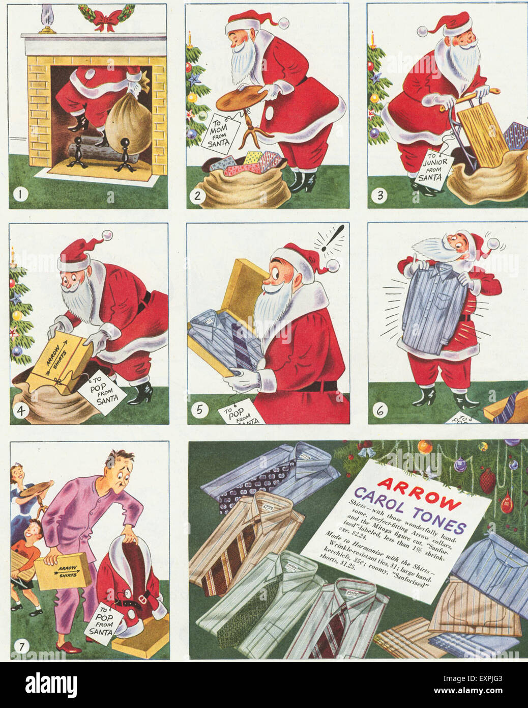 1950s usa arrow magazine advert hi-res stock photography and images - Alamy