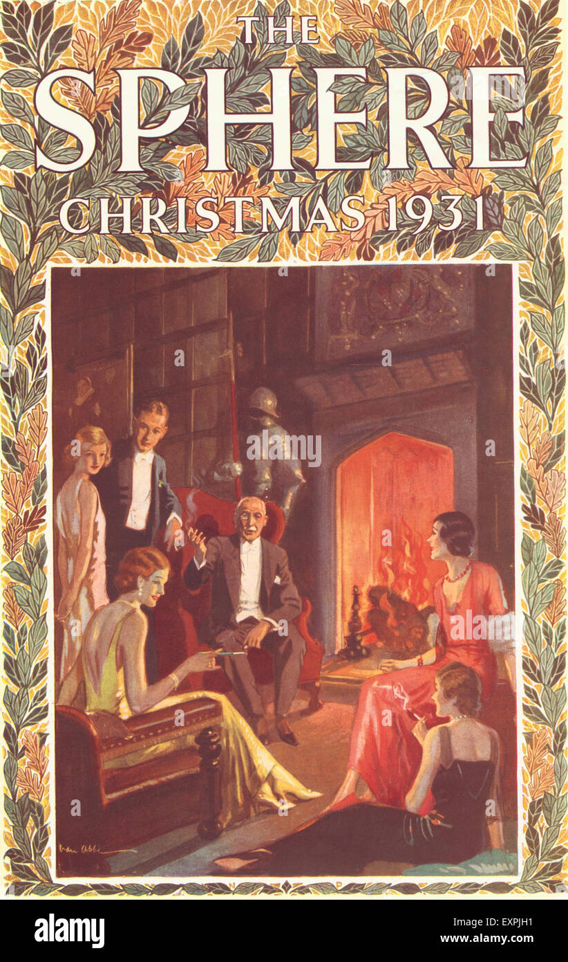 1930s UK The Sphere Magazine Cover Stock Photo - Alamy