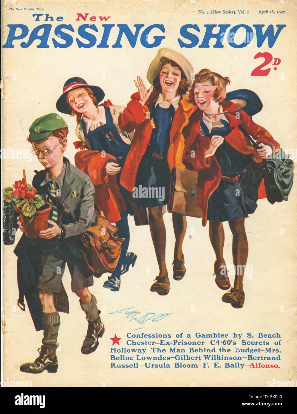 1930s UK The Passing Show Magazine Cover Stock Photo - Alamy