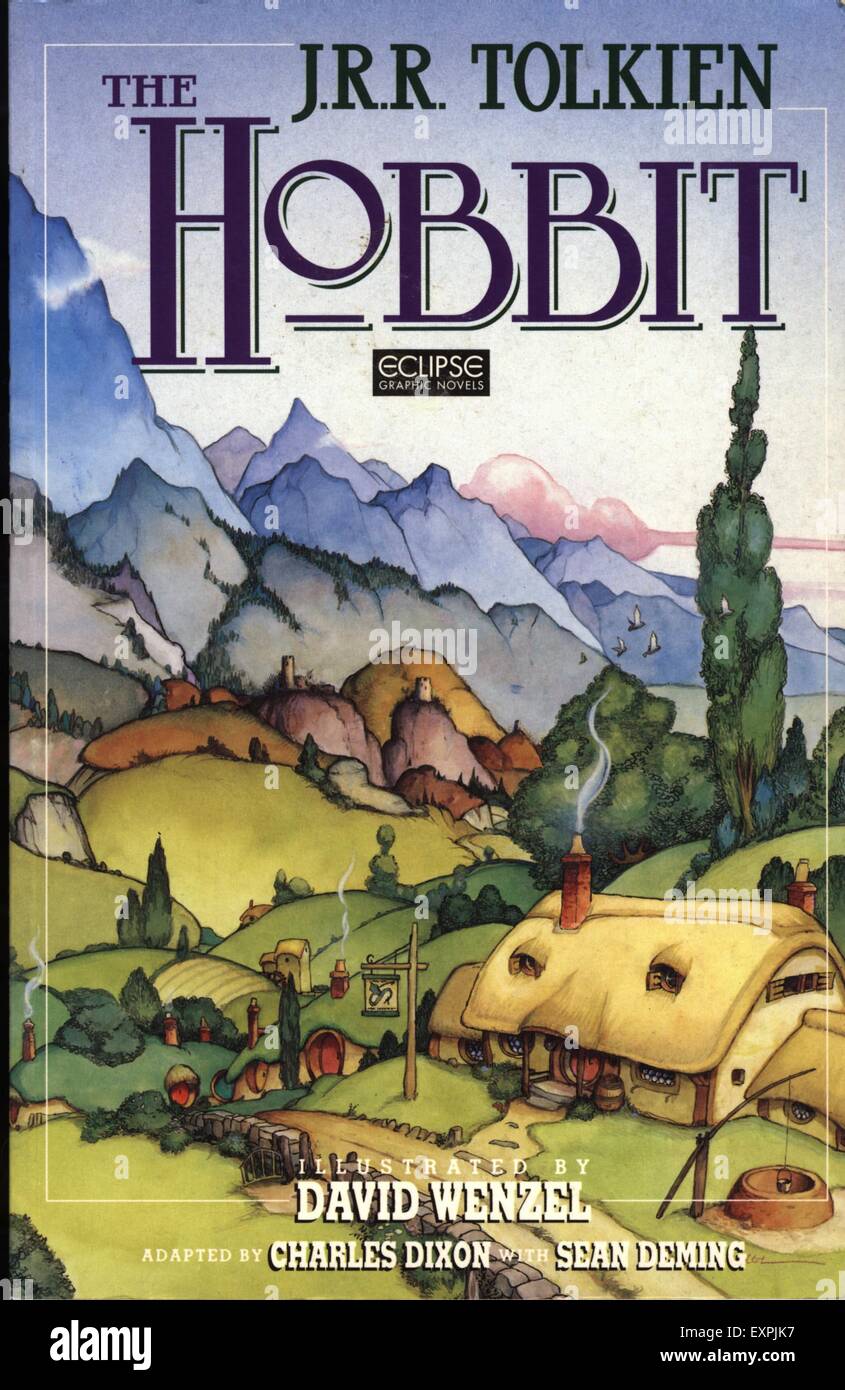 1990s UK The Hobbit By JRR Tolkien Book Cover Stock Photo Alamy 1990s UK The Hobbit By JRR Tolkien Book Cover Stock Photo Alamy