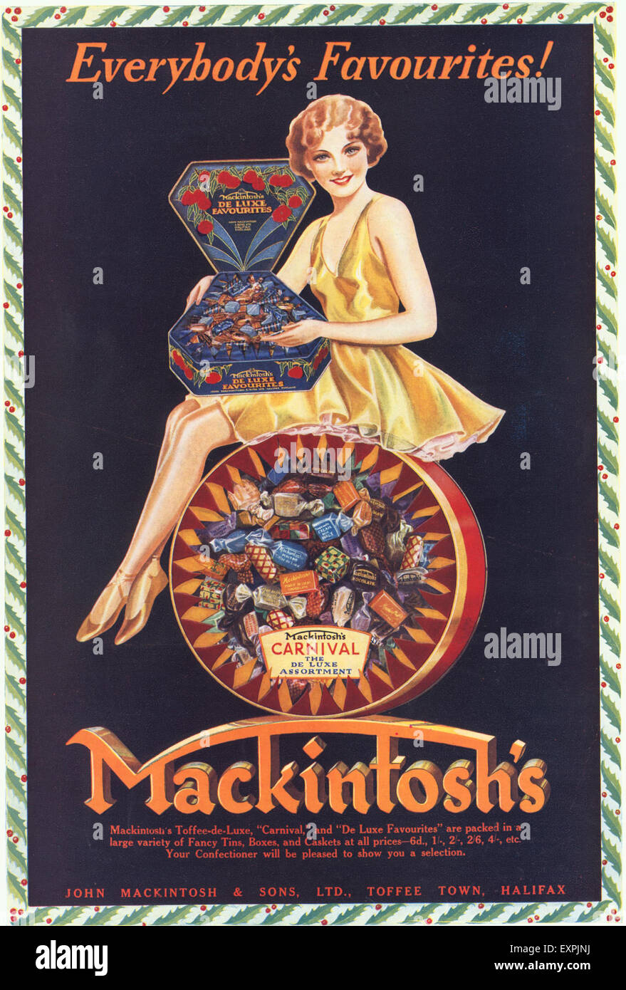 1930s UK Mackintosh's Magazine Advert Stock Photo - Alamy