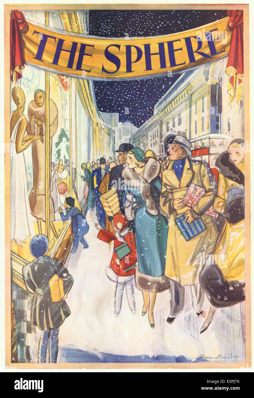 1920s UK The Sphere Magazine Cover Stock Photo - Alamy