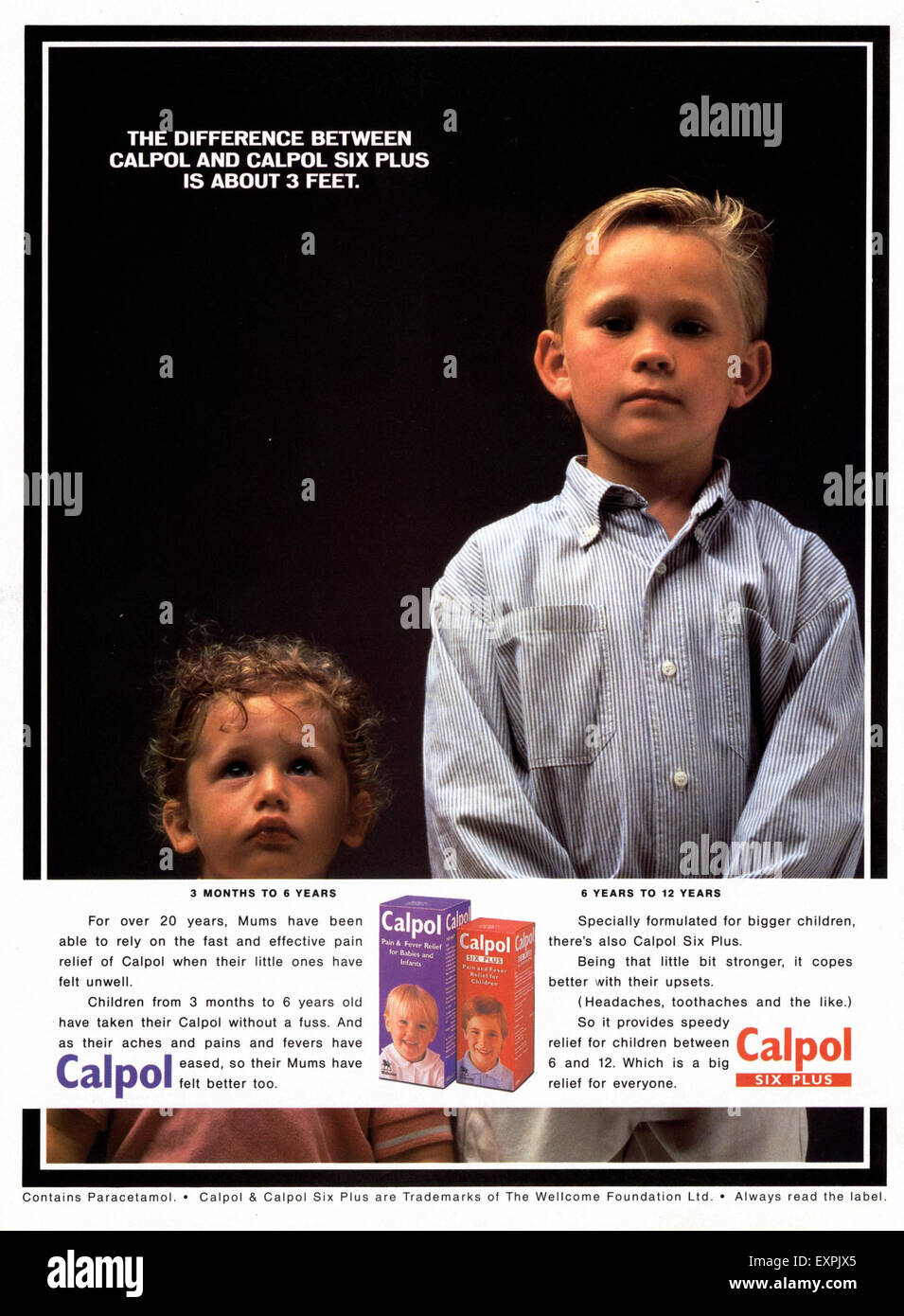 2000s UK Calpol Magazine Advert Stock Photo - Alamy