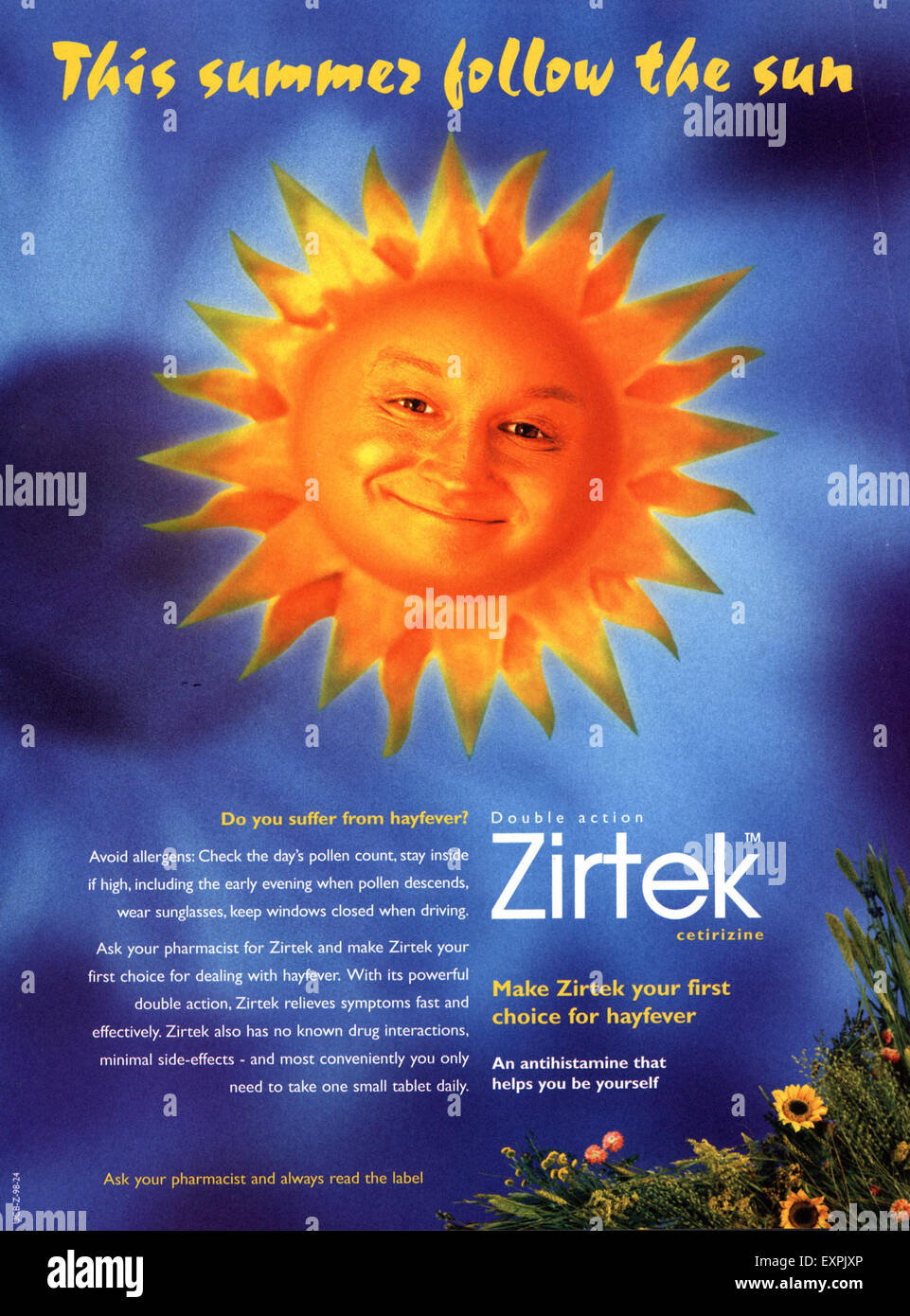 1990s UK Zirtek Magazine Advert Stock Photo - Alamy