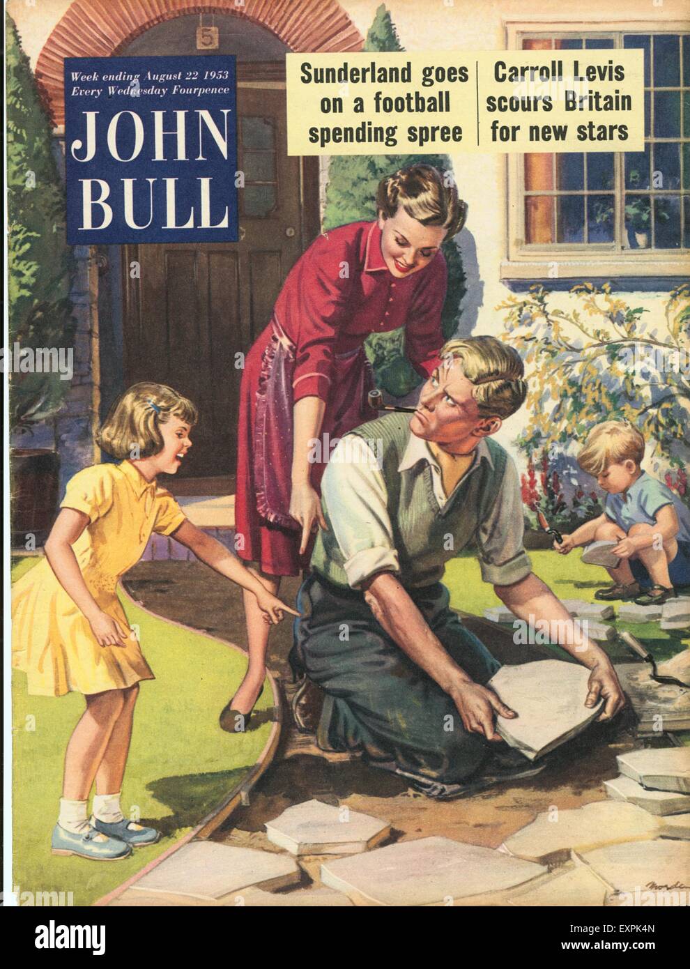1950s UK John Bull Magazine Cover Stock Photo - Alamy