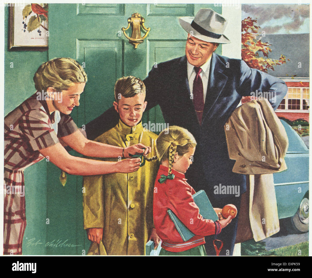 1950s school children hi-res stock photography and images - Alamy