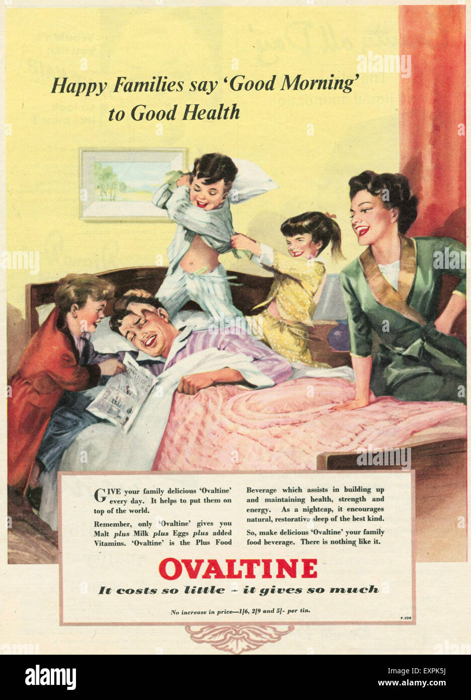 1950s ovaltine advert uk hi-res stock photography and images - Alamy