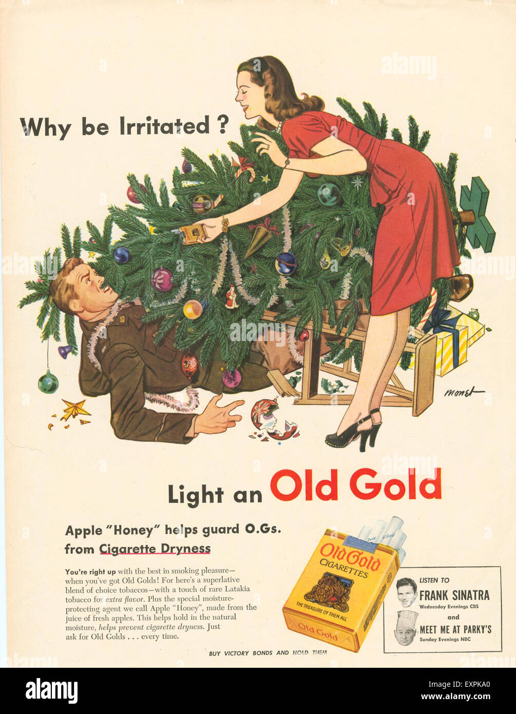 Old gold advert hi-res stock photography and images - Alamy