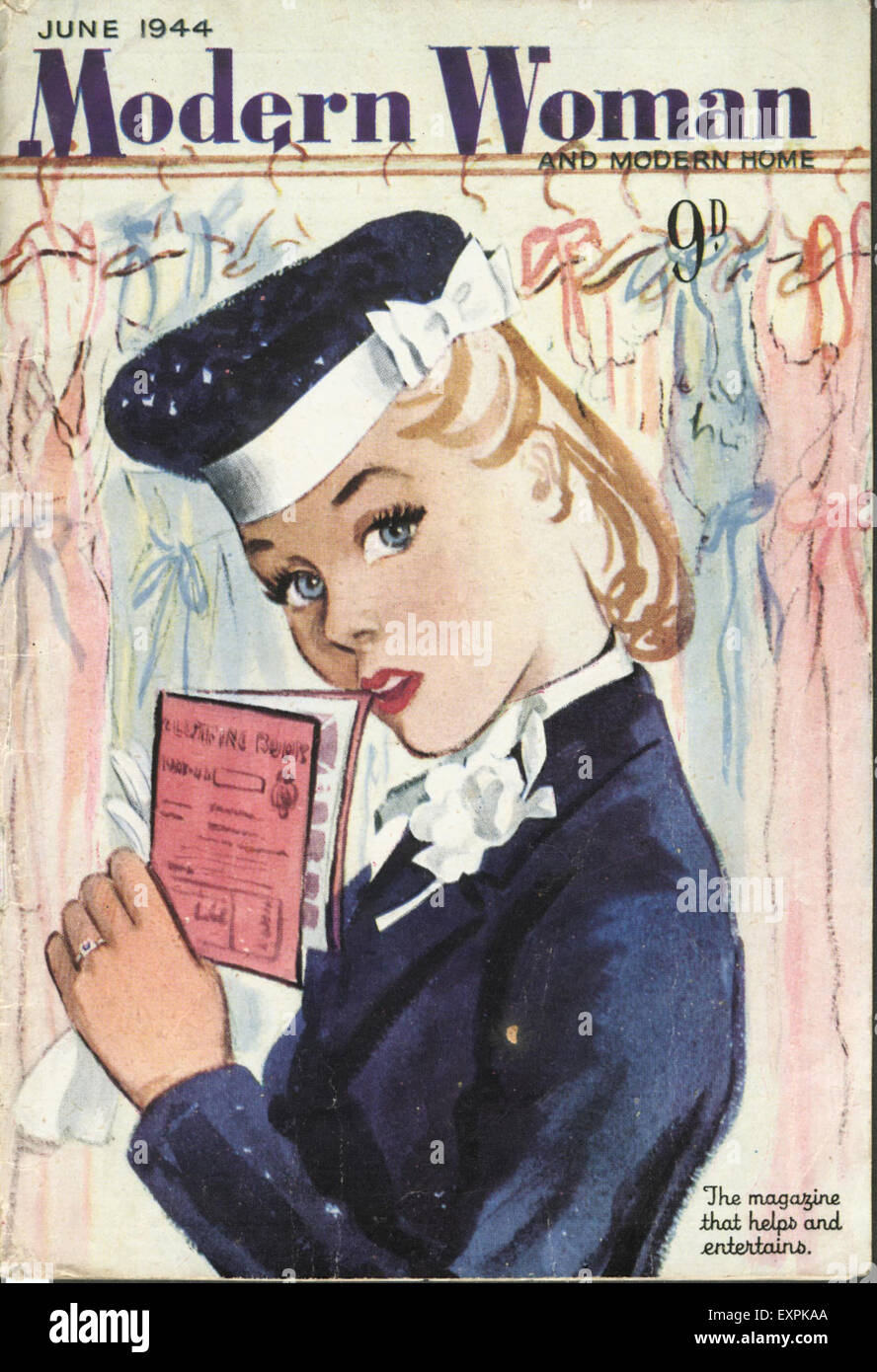 1940s UK Modern Woman Magazine Cover Stock Photo - Alamy