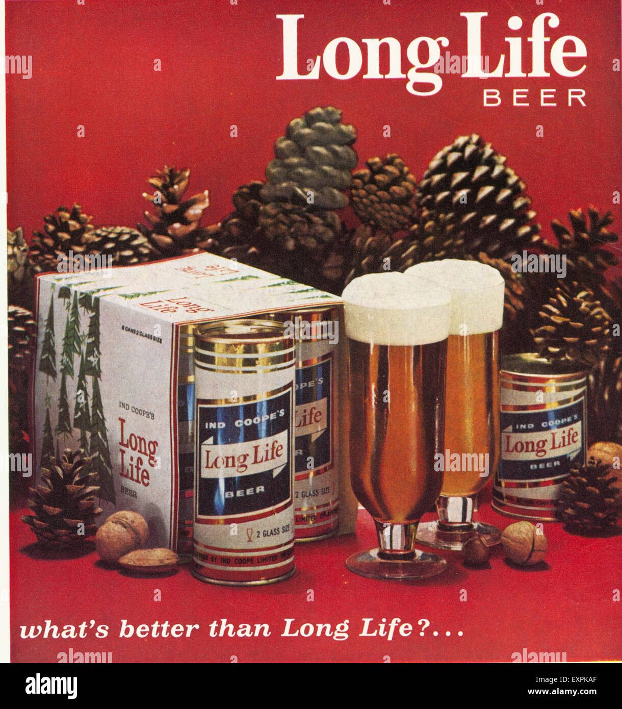 Beer Advert 1960s High Resolution Stock Photography and Images - Alamy