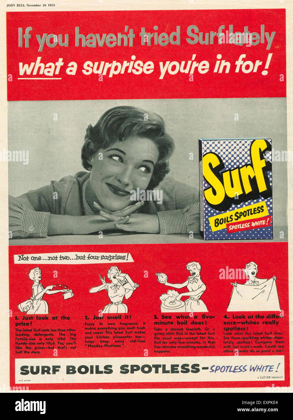 1950s UK Surf Magazine Advert Stock Photo - Alamy