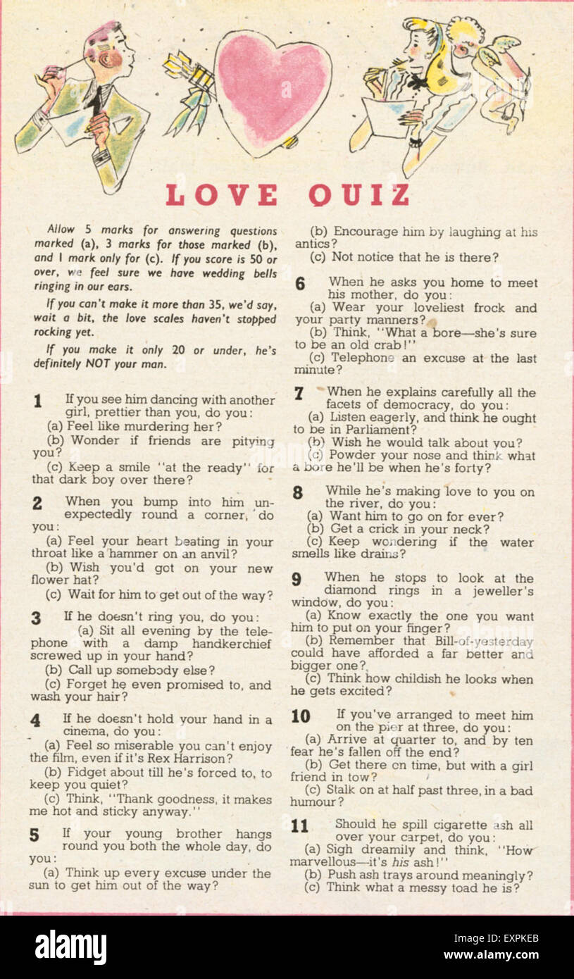 Magazine Quizzes High Resolution Stock Photography and Images - Alamy