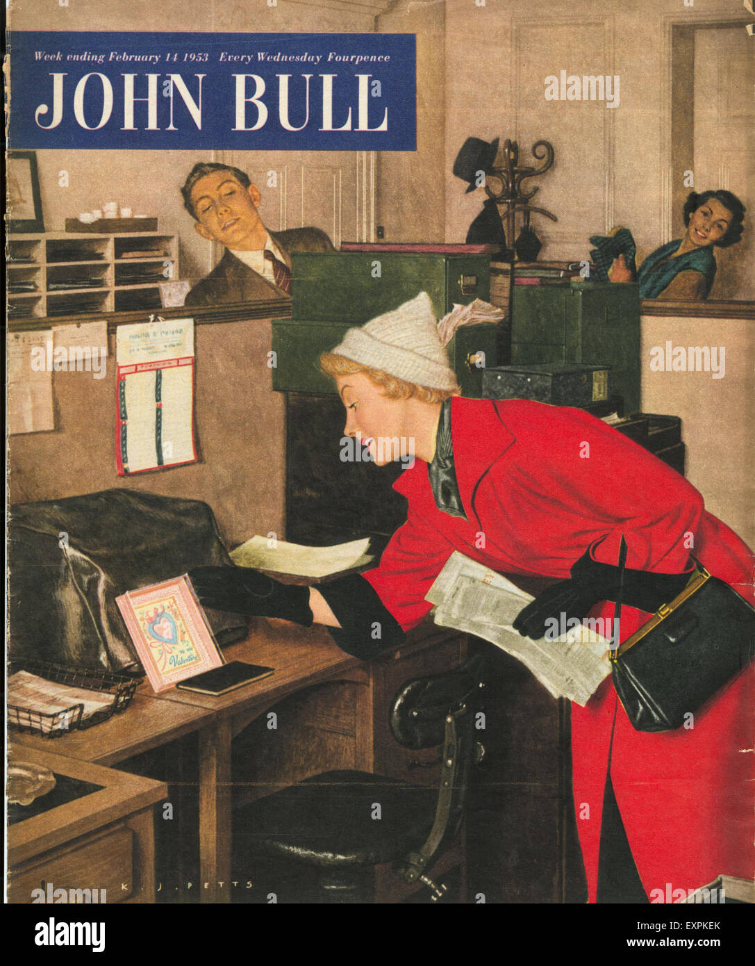 1950s UK John Bull Magazine Cover Stock Photo - Alamy
