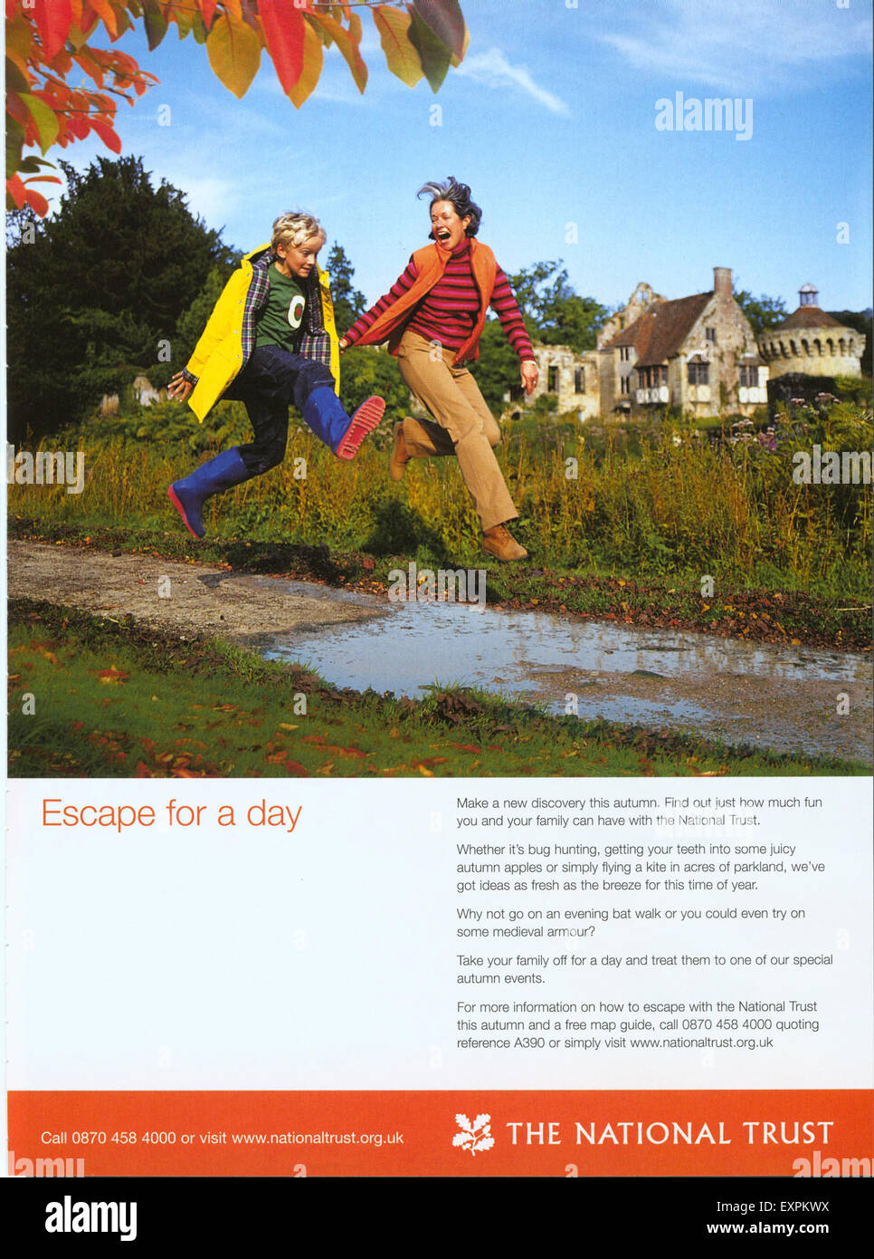 2000s UK The National Trust Magazine Advert Stock Photo - Alamy