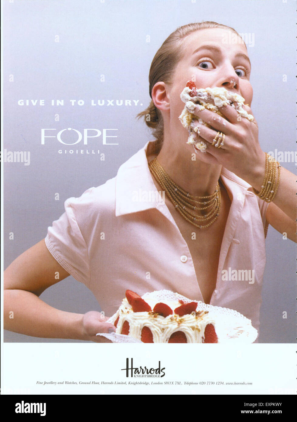 2000s UK Harrods Magazine Advert Stock Photo - Alamy