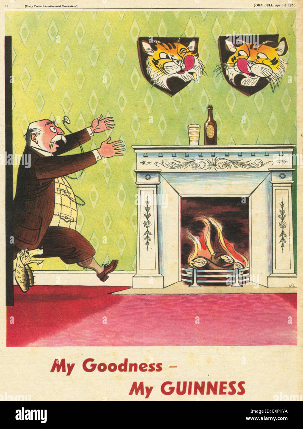 Guinness advert 1950s hi-res stock photography and images - Alamy
