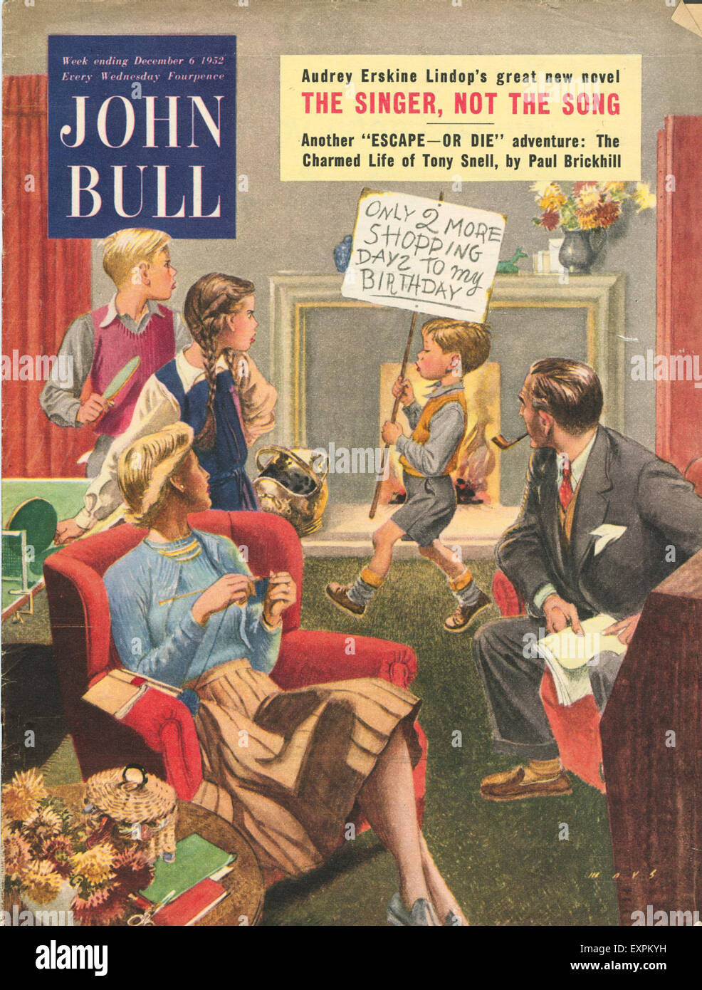 1950s UK John Bull Magazine Cover Stock Photo - Alamy