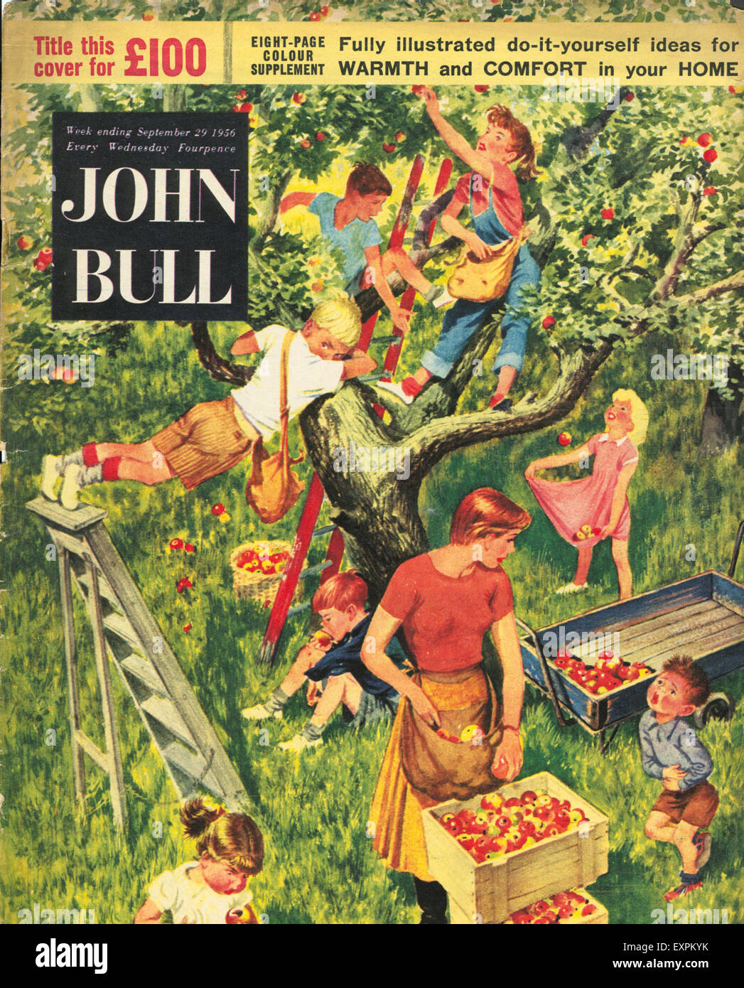 1950s UK John Bull Magazine Cover Stock Photo - Alamy