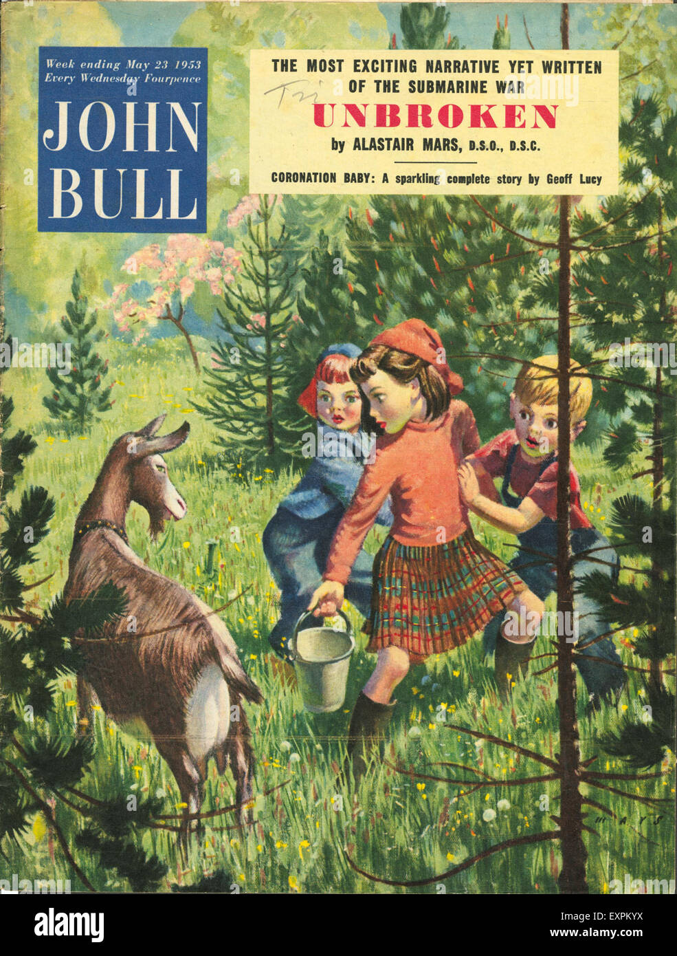 1950s UK John Bull Magazine Cover Stock Photo - Alamy