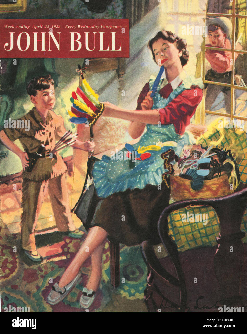 1950s UK John Bull Magazine Cover Stock Photo - Alamy
