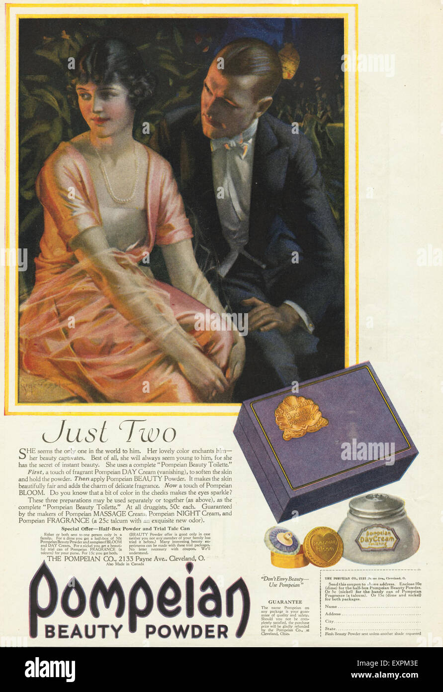 1920s advert makeup hi-res stock photography and images - Alamy