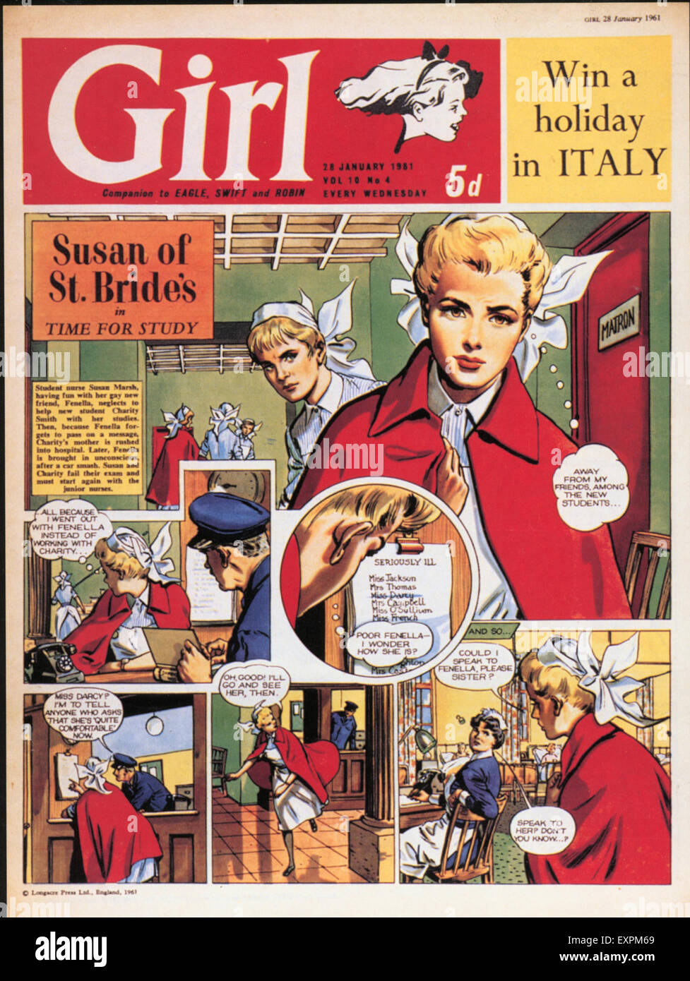 1950s UK Girl Comic/ Annual Cover Stock Photo - Alamy