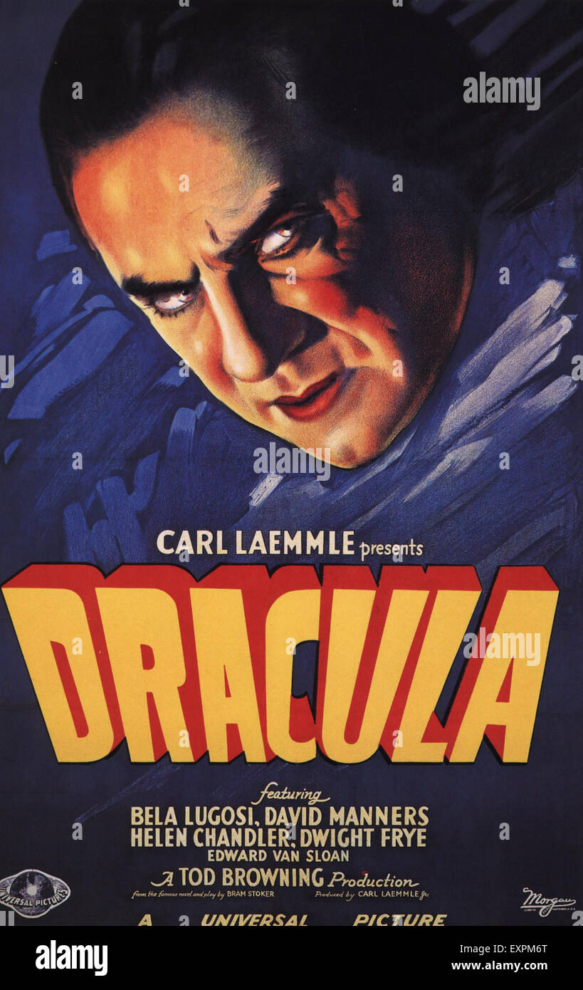 1930s USA Dracula Film Poster Stock Photo - Alamy