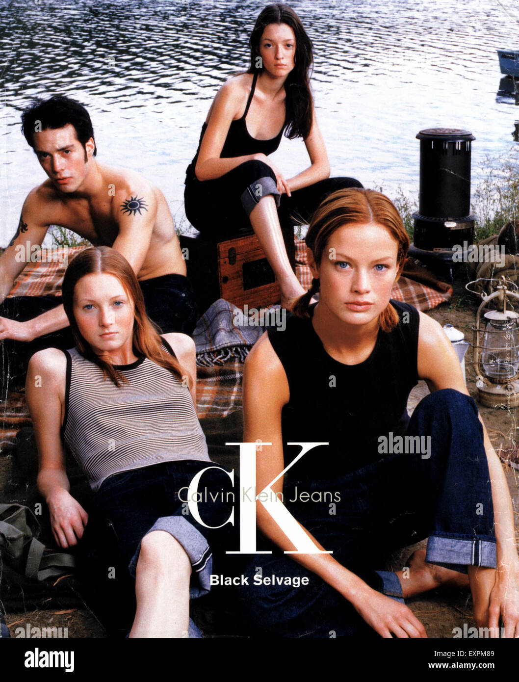 1990s UK Calvin Klein Magazine Advert Stock Photo - Alamy