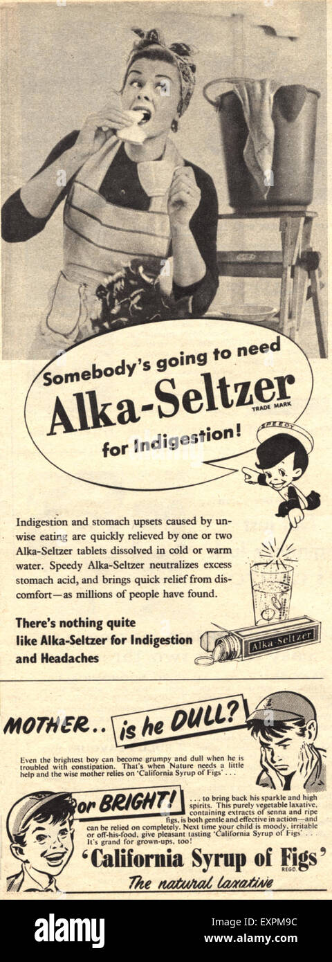 Alka seltzer advert hi-res stock photography and images - Alamy