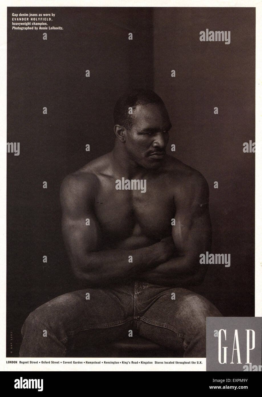 1990s UK Gap Magazine Advert Stock Photo - Alamy