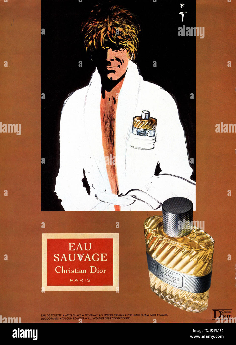 1970s UK Christian Dior Magazine Advert Stock Photo - Alamy