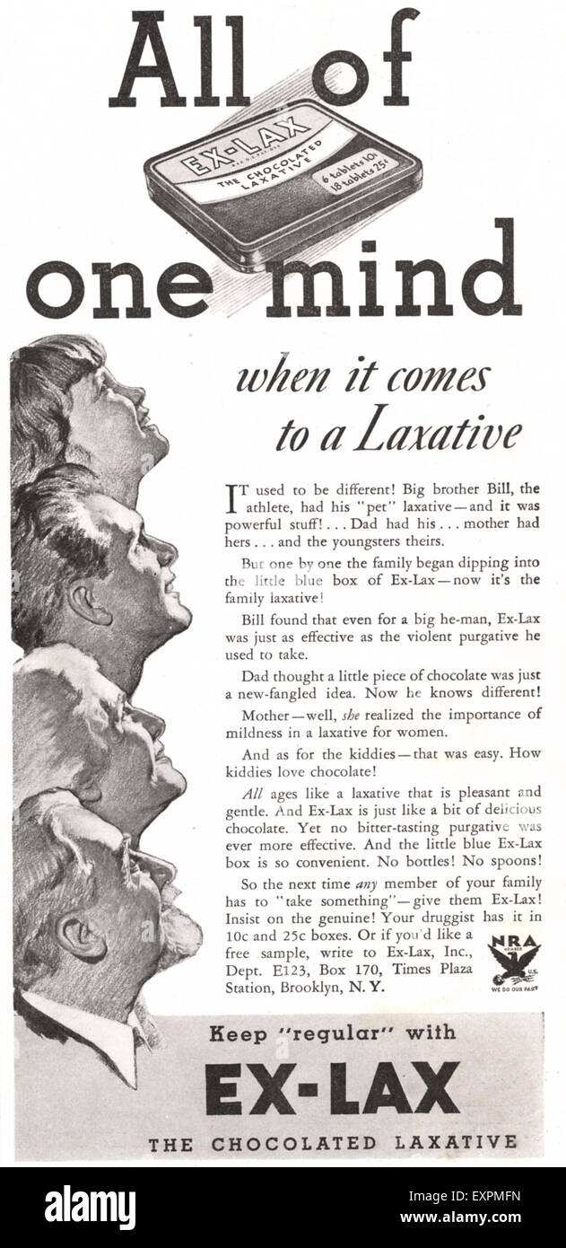 Ex lax hi-res stock photography and images - Alamy