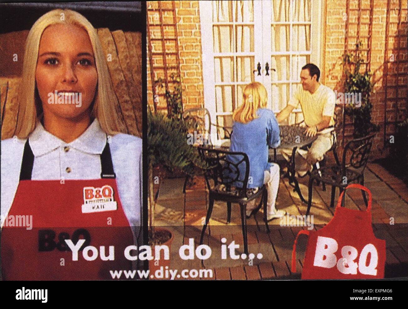 2000s UK B&Q Magazine Advert Stock Photo - Alamy