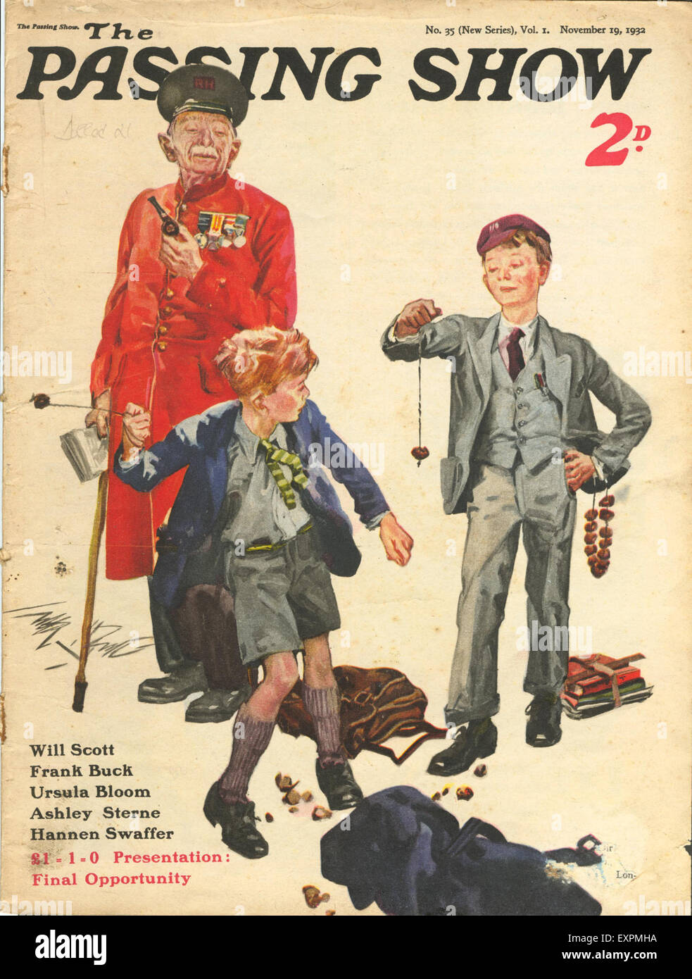1930s UK The Passing Show Magazine Cover Stock Photo - Alamy
