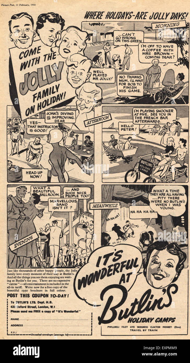 Butlins 1960s hi-res stock photography and images - Alamy