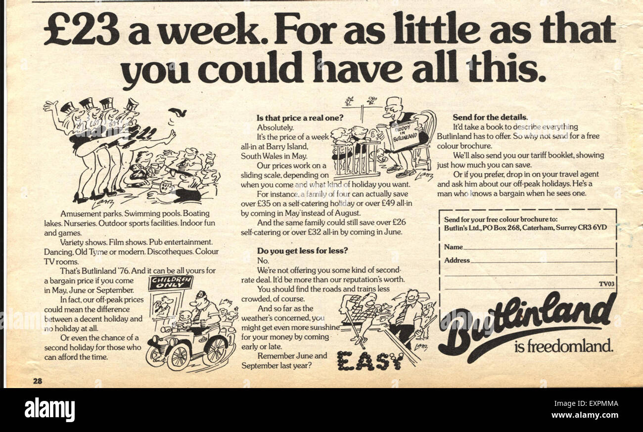 Butlins 1960s hi-res stock photography and images - Alamy