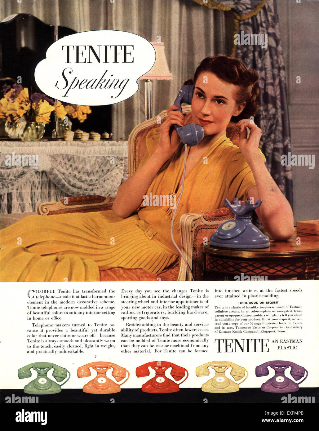 1930s USA Tenite Magazine Advert Stock Photo - Alamy
