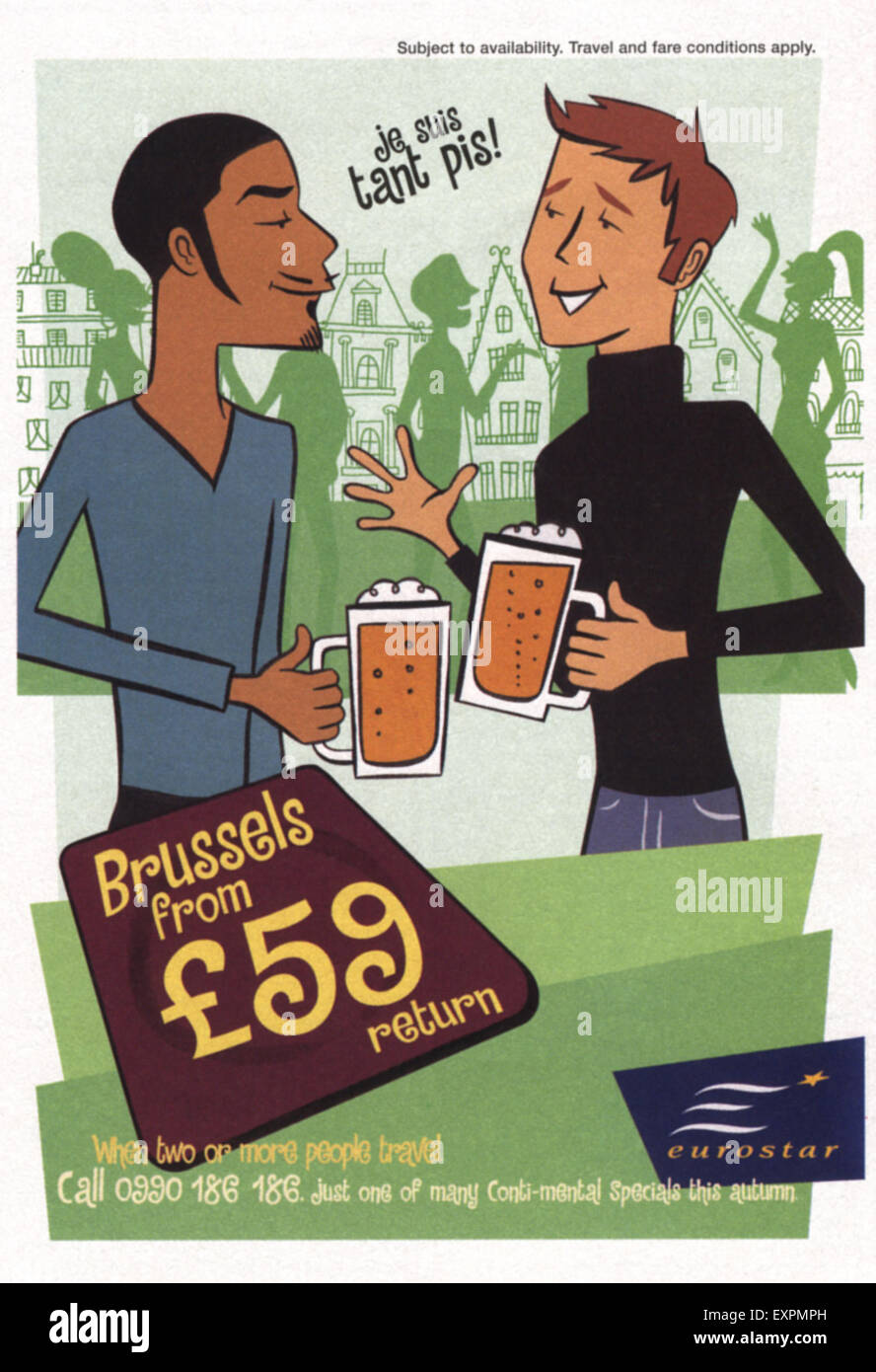 2000s UK Eurostar Railways Magazine Advert Stock Photo - Alamy