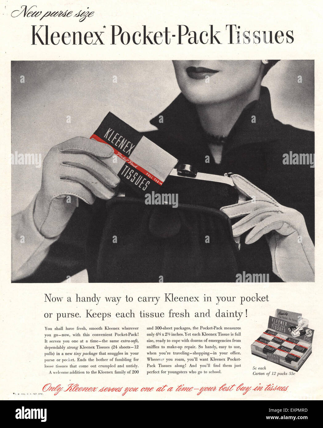 Kleenex tissues advert hi-res stock photography and images - Alamy